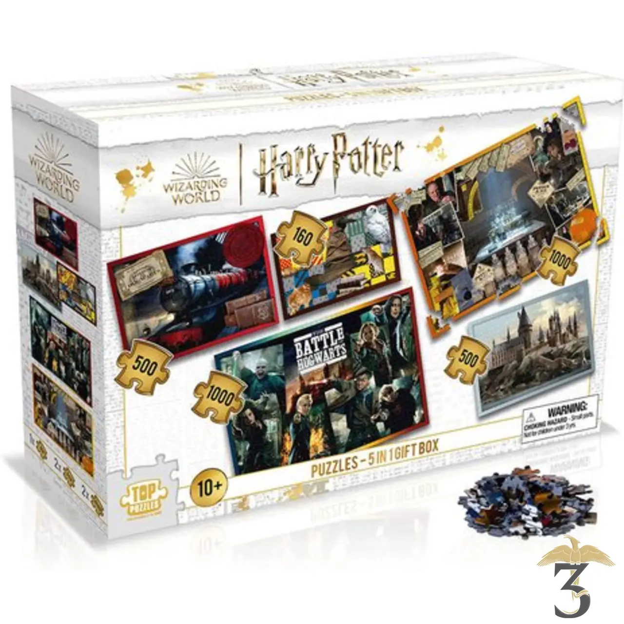 Puzzles harry potter coffret 5 en 1 - Les Trois Reliques